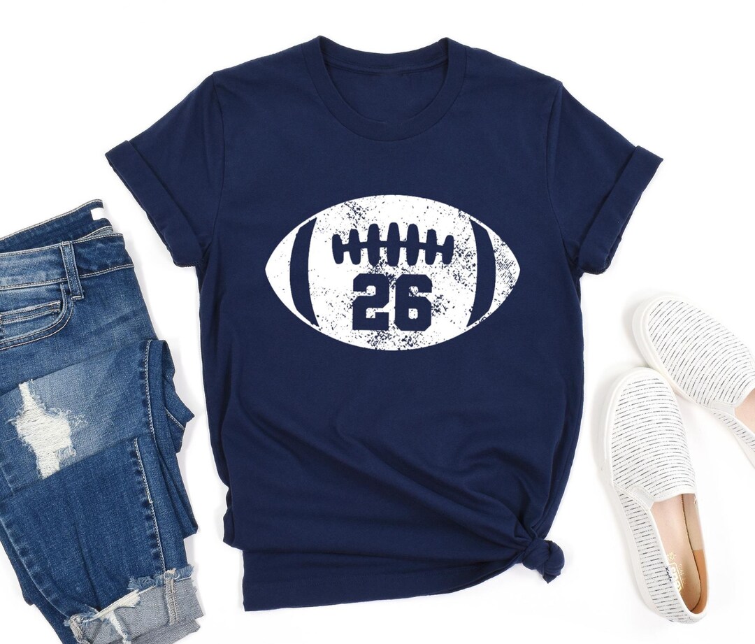 Custom Football Number T-shirt,retro Football Mom Tee,game Day Apparel ...