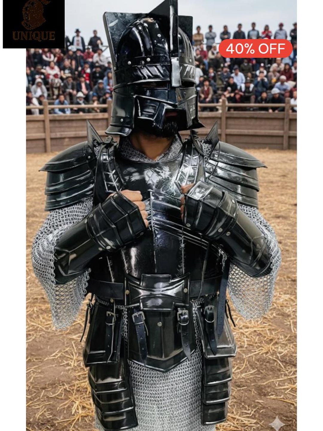 Moria Dwarven Battle Armor Crusader Knight Suit | Full Body Wearable ...