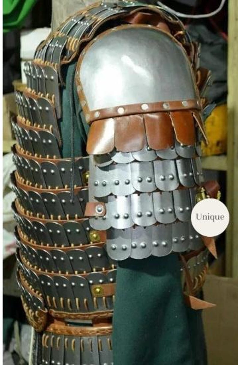 Medieval Byzantine Klivanion Lamellar Armour With Pauldrons and Sleeves ...