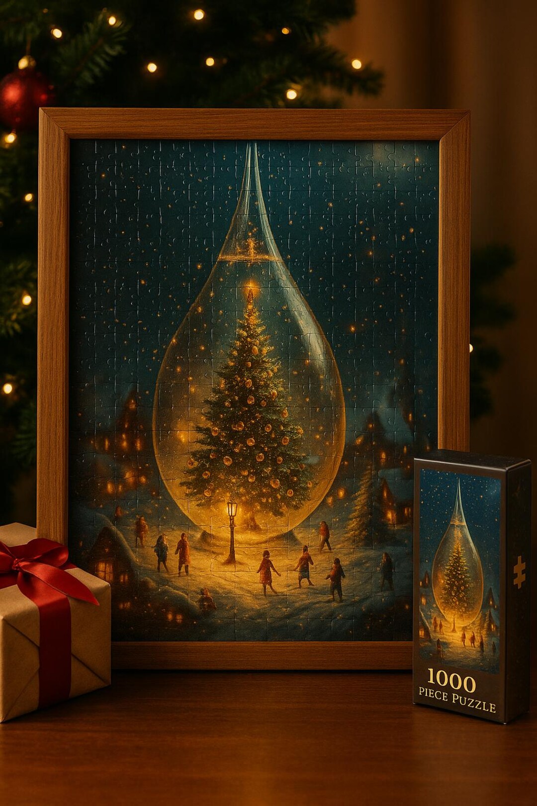 Christmas Droplet Puzzle World - 252/500/1000 Piece Jigsaw | Magical ...
