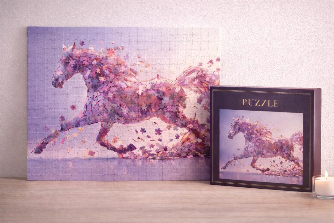 surreal-puzzle-art-jigsaw-puzzle-running-horse-born-from-puzzle