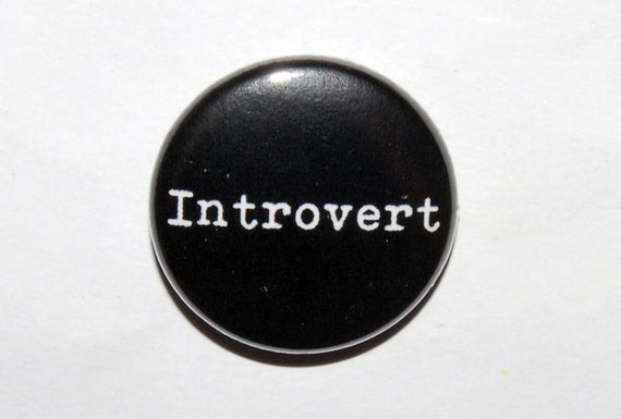 Introvert Button Badge 25mm / 1 Inch Socially Awkward - Etsy