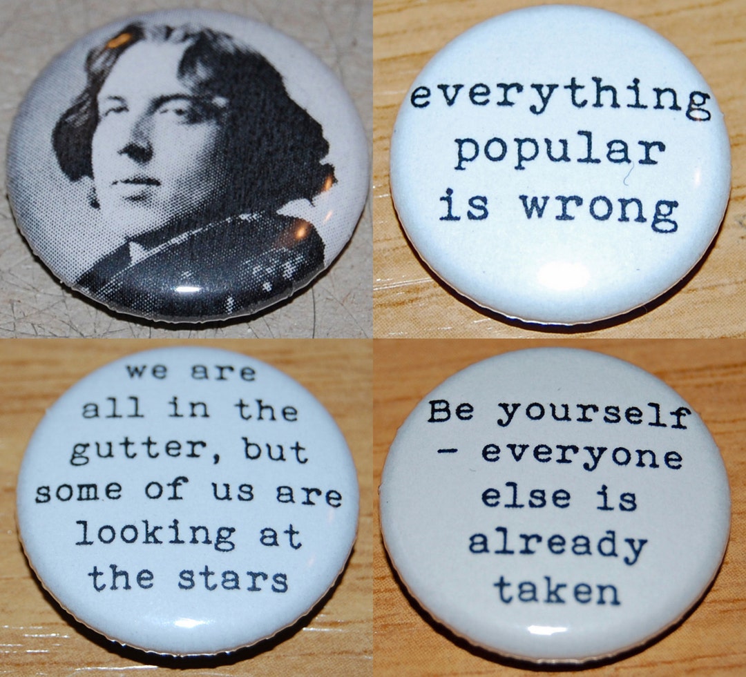 Oscar Wilde Button Badge 25mm / 1 Inch Writer/poet - Etsy UK