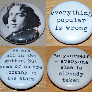 Oscar Wilde Button Badge 25mm / 1 Inch Writer/poet - Etsy