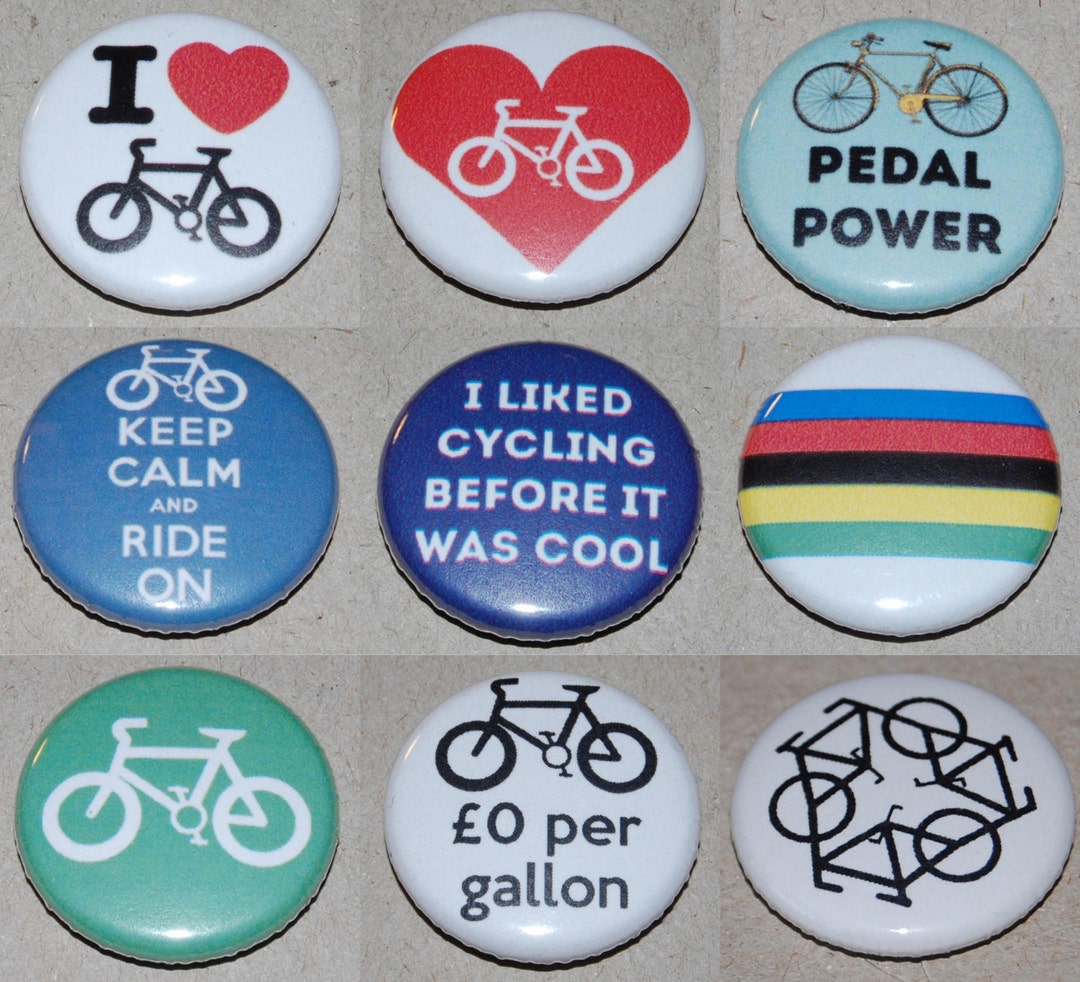 Cycling Button Badge 25mm / 1 Inch Bicycle Bike - Etsy