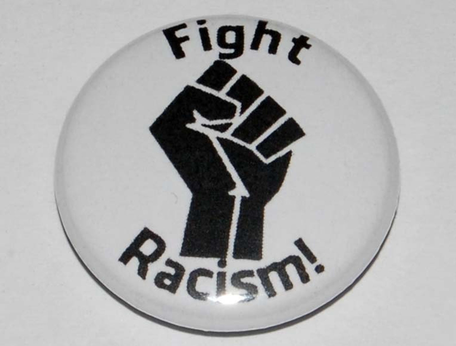 Fight Racism Badge 25mm / 1 Inch Black Power Politics Punk - Etsy UK