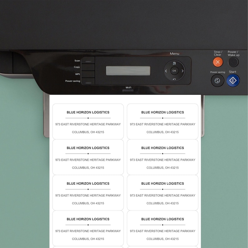 Return Address Labels | Editable for Avery 5163 | Minimalist Address ...