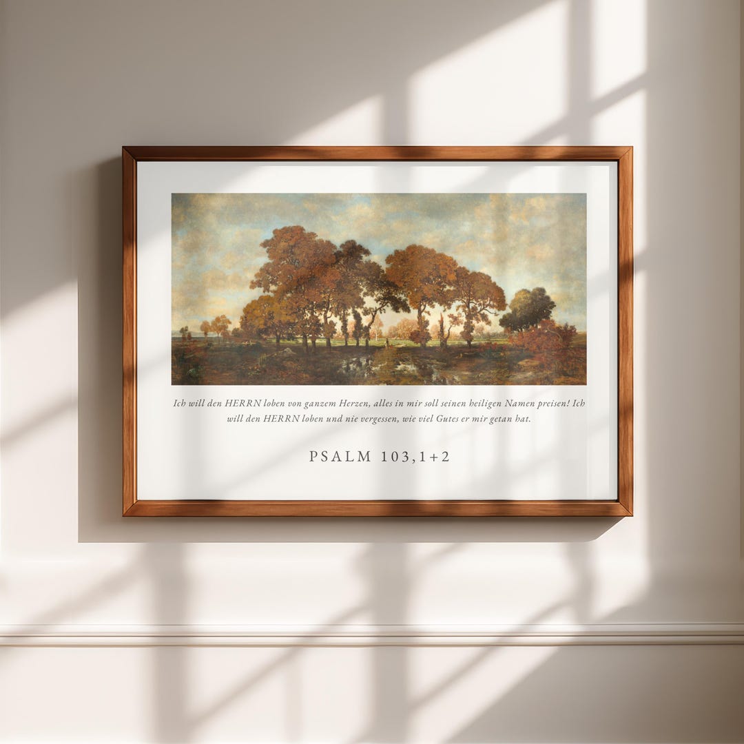 Psalm 103 Poster Faith Gift Bible Verse Poster Christian Wall Art ...