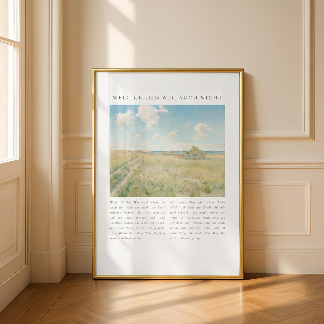 Hymn I Don't Know the Way Either Lyrics Poster Christian Gifts ...