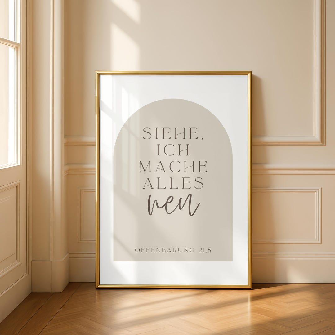 Christian Poster With the Motto for 2026, Bible Verse Poster With the ...