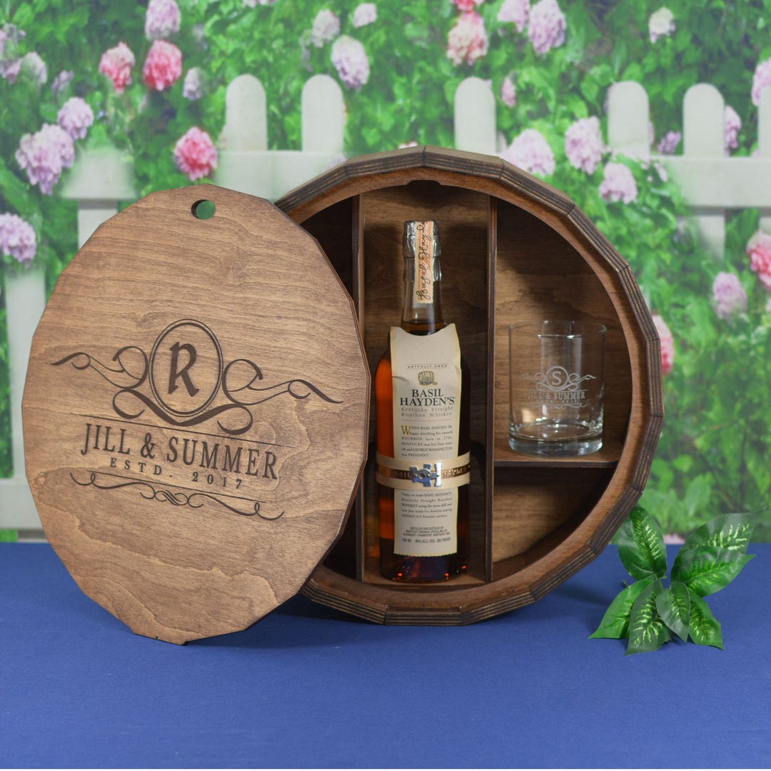 Wedding Ceremony Whiskey Spirits Barrel With 2 Personalized Drink ...