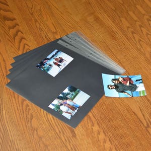 5 Quantity of Black Back Media Pages to Be Added to Album, Scrapbook ...