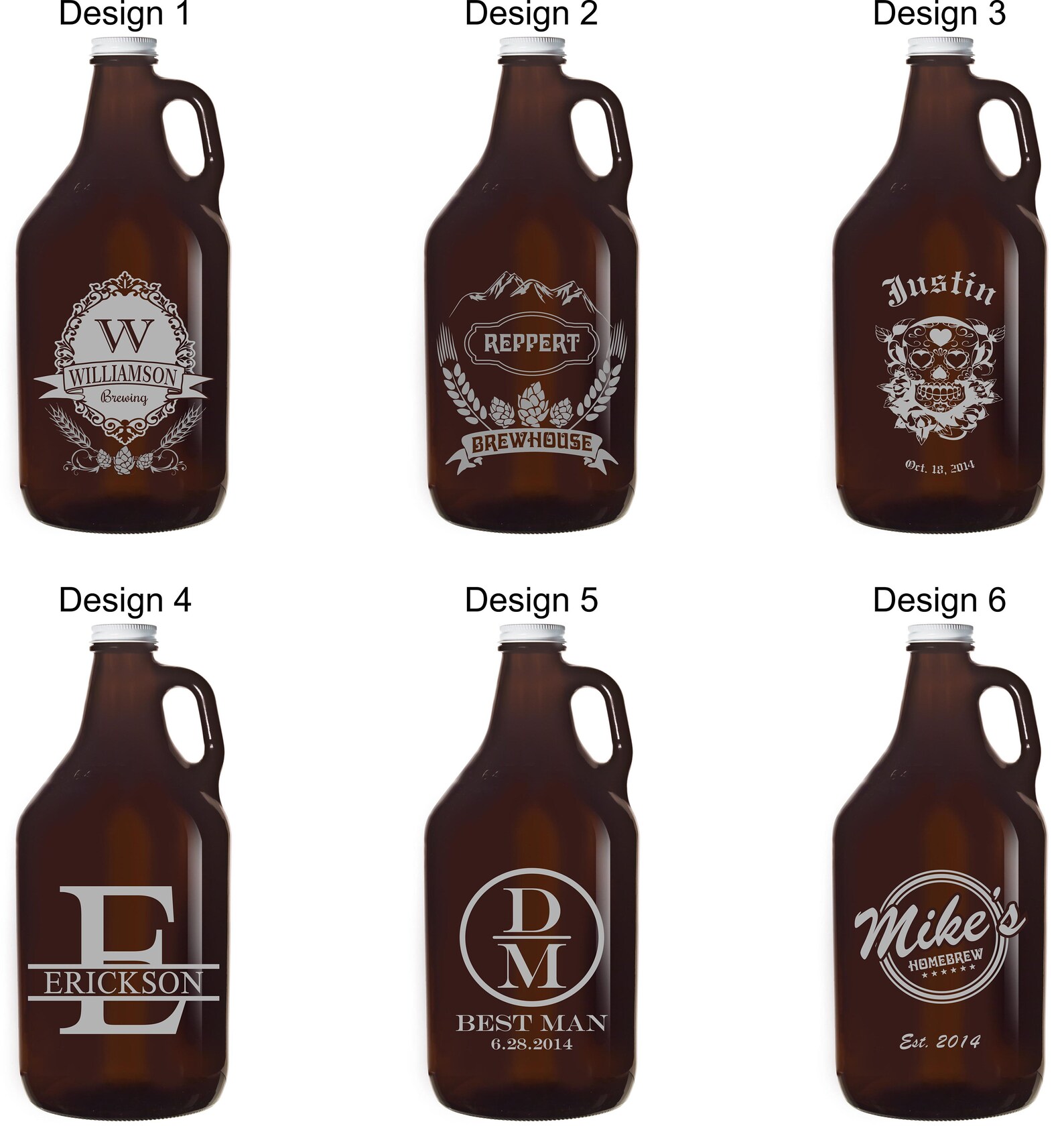 Create Your Own Personalized Growler 64 Oz. Use Your Artwork - Etsy