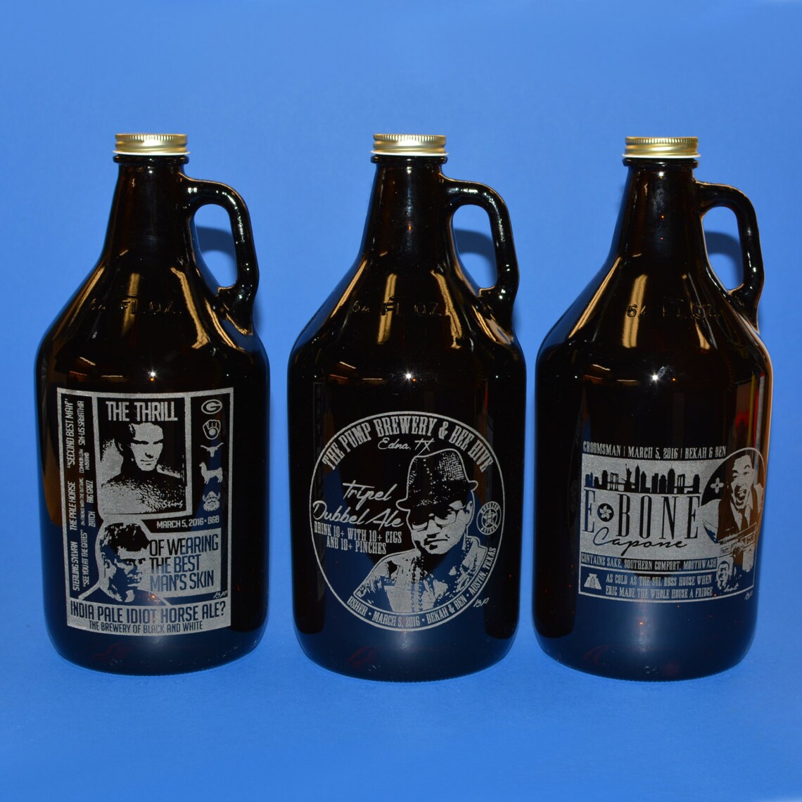 Create Your Own Personalized Growler 64 Oz. Use Your Artwork - Etsy