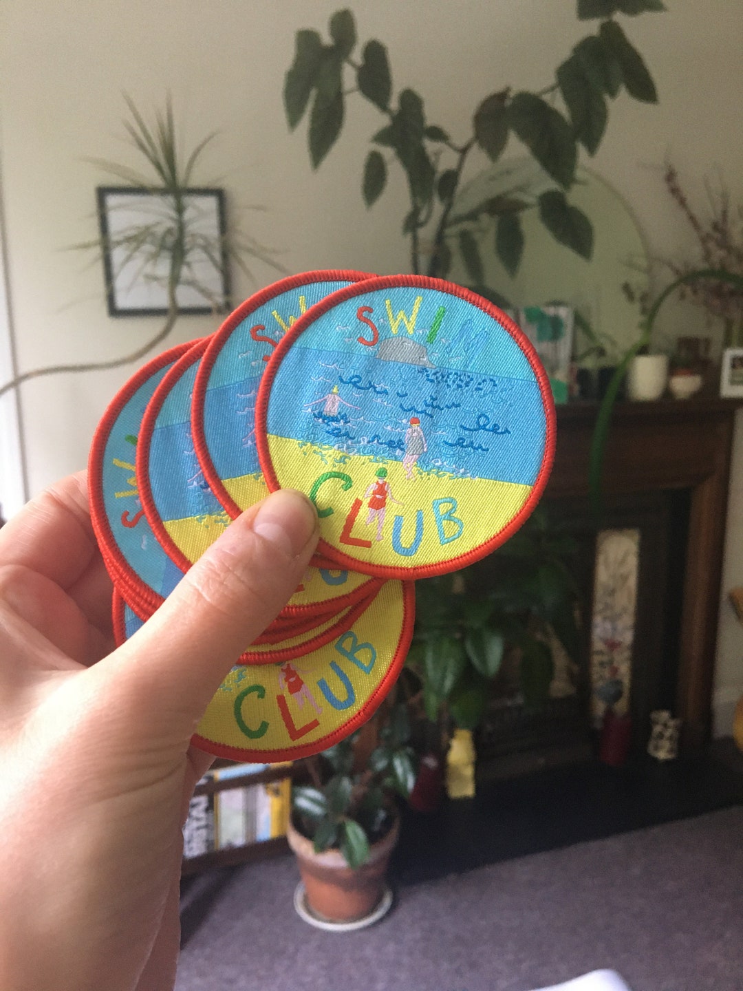 Swim Club Patch - Etsy