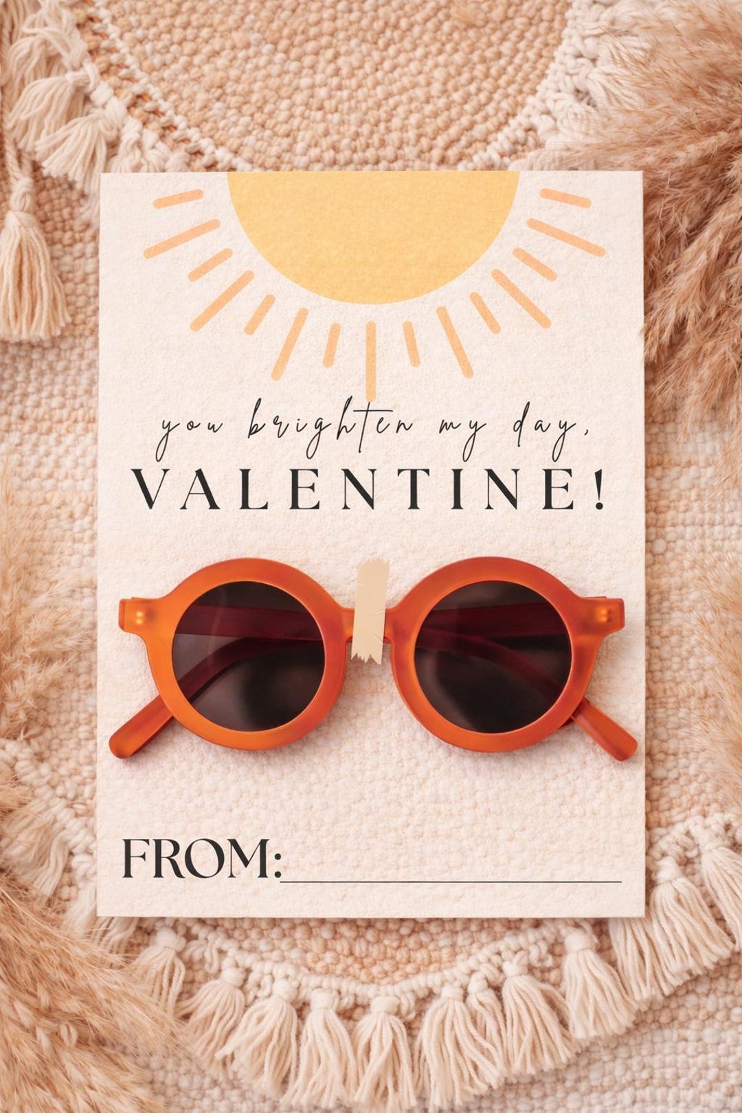 You Brighten My Day – Digital Download Valentine’s Cards DIY Sunglasses ...