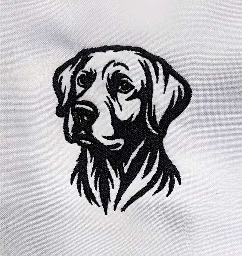 Labrador Retriever Embroidery Design, Dog Machine Embroidery File ...