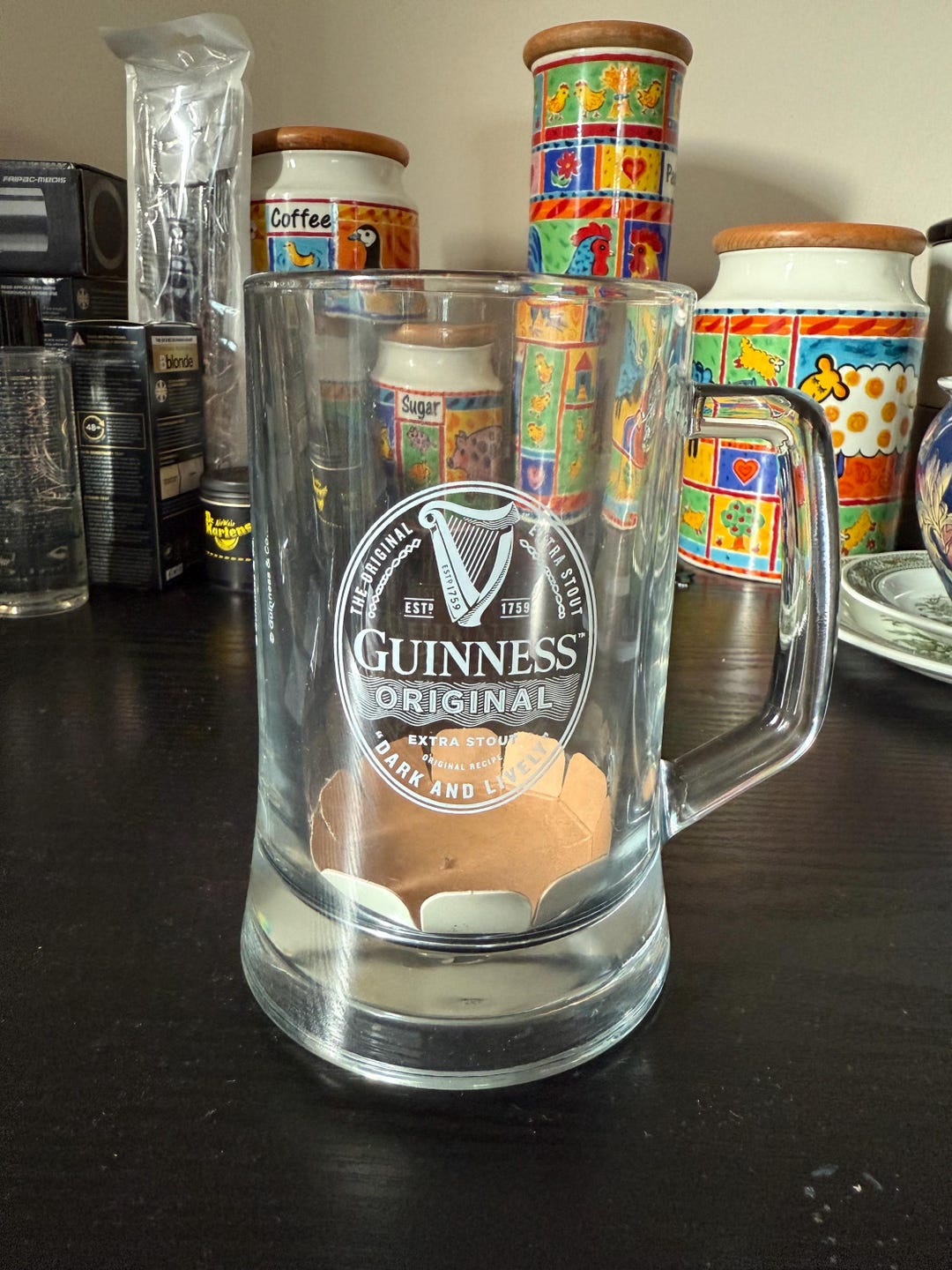 Guinness Glass Tankard With Handle - Etsy