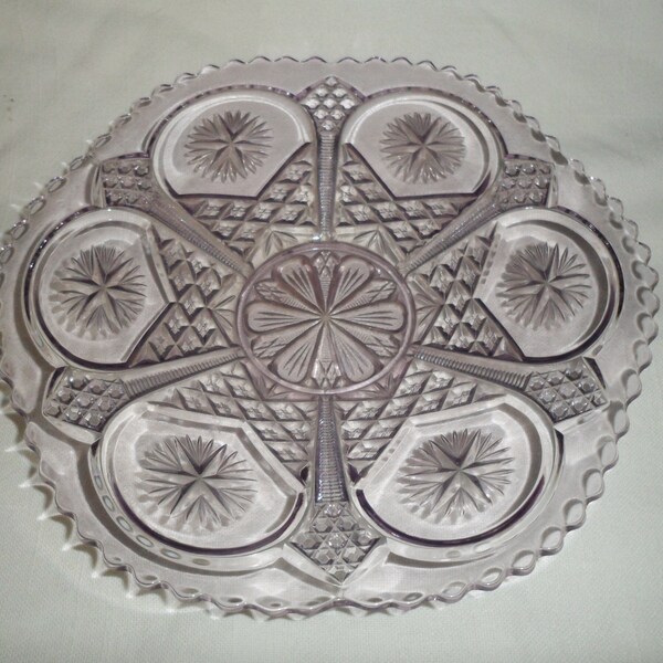 Antique Stained Glass Plate - Etsy