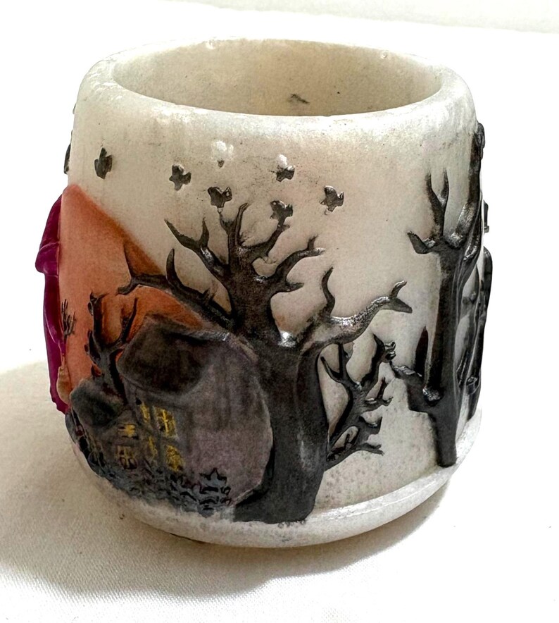 Handmade Wizard Silhouette Candle Holder or Planter | Gothic Resin Pot ...