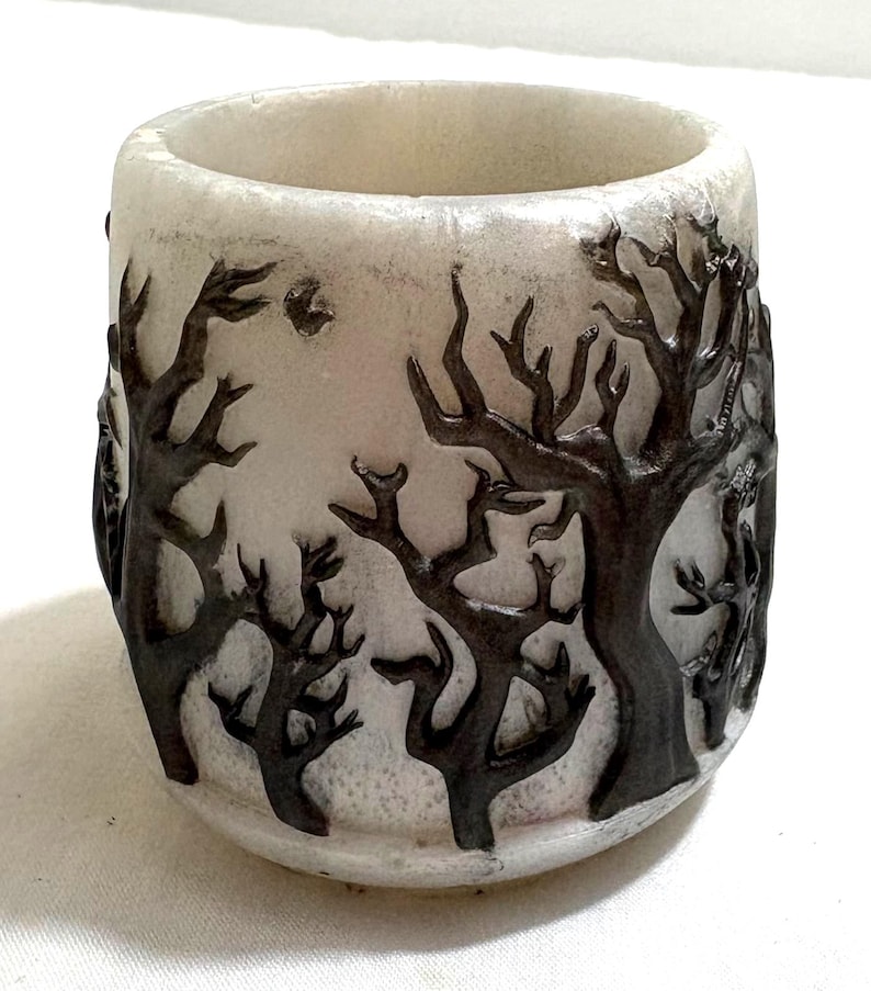 Handmade Wizard Silhouette Candle Holder or Planter | Gothic Resin Pot ...