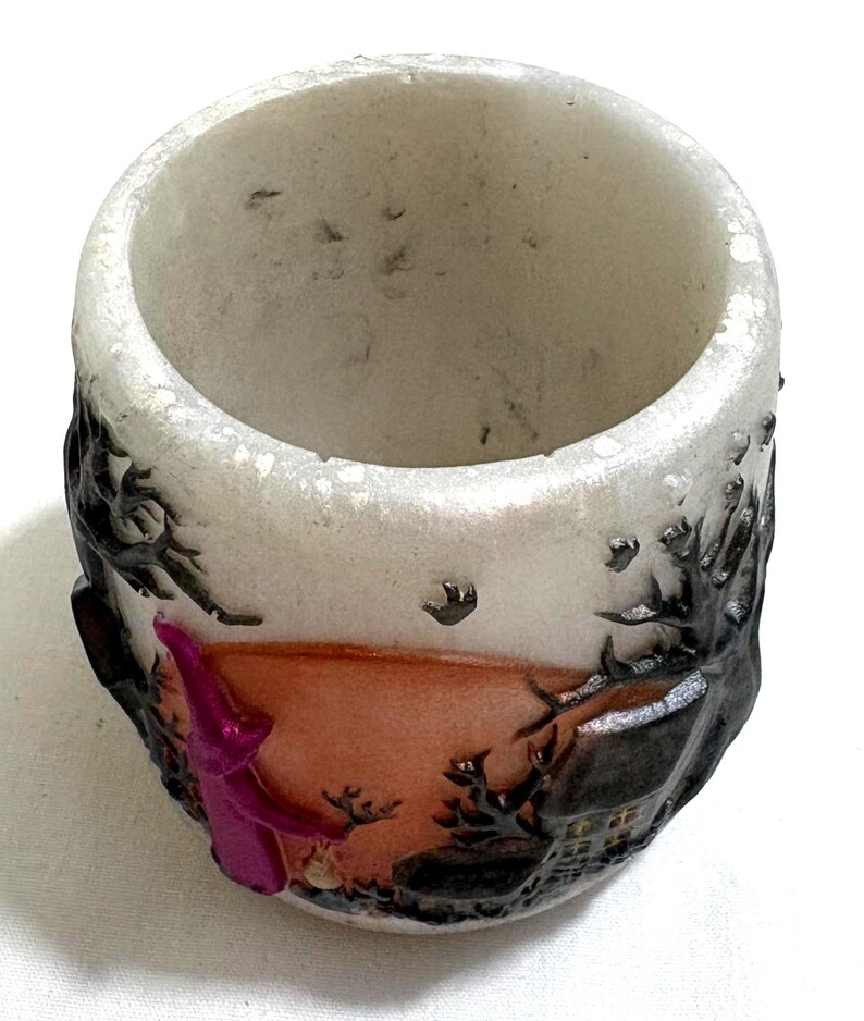 Handmade Wizard Silhouette Candle Holder or Planter | Gothic Resin Pot ...