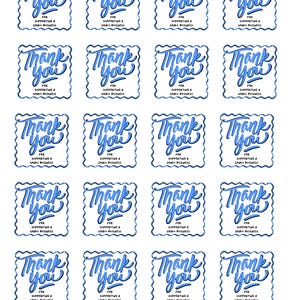 Printable Thank You Stickers | Small Business Packaging Labels | PDF ...