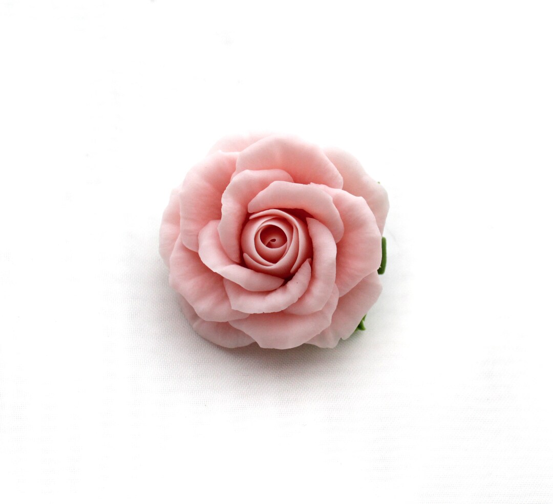 Hair Clip With a Rose, Rose Hair Clip, Pink Rose, Floral Hair Clip ...