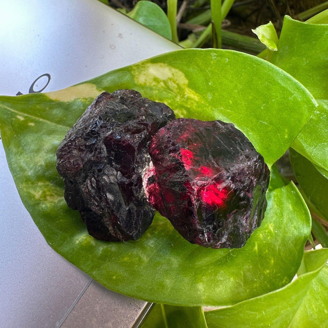110 Ct Pair Natural Painite Rough Gemstone | Rare Crystal Mineral ...