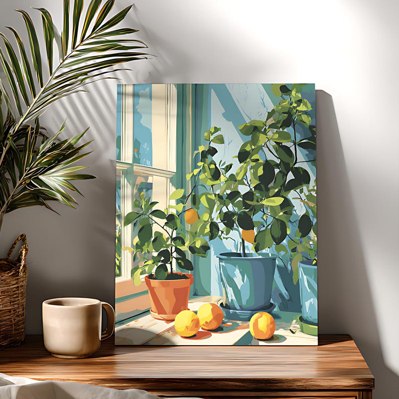 Pintura Piso Numero Plants - Etsy Canada
