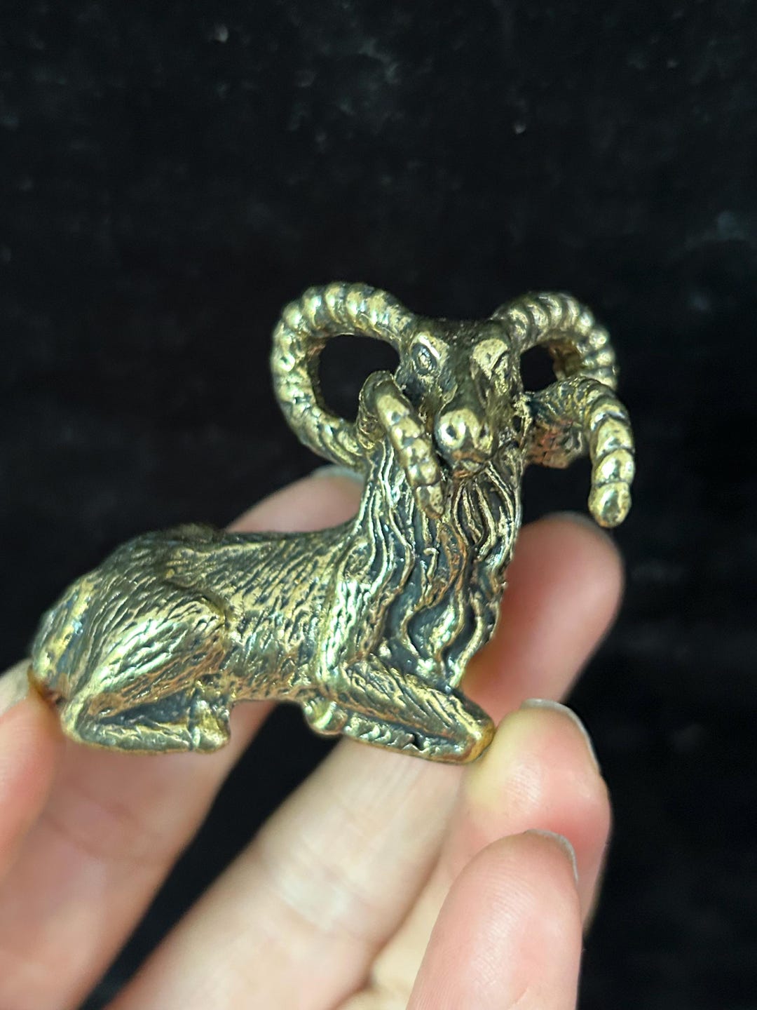 Copper Brass Lucky Sheep Statue Fortune Animal Figure Holiday Gifts ...