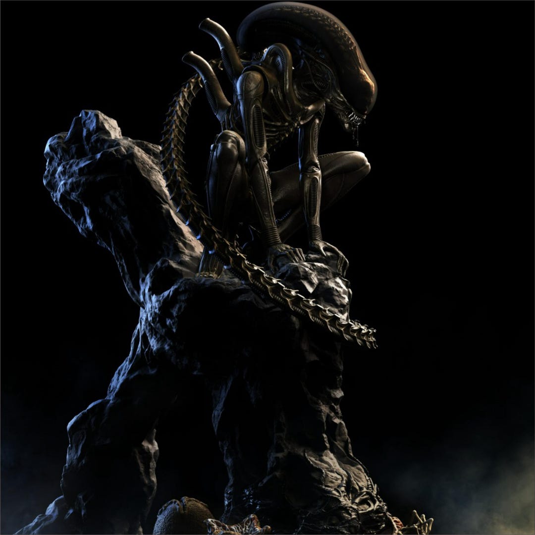 Alien Xenomorph STL Model for Resin Printer – High Quality 3D Printable ...