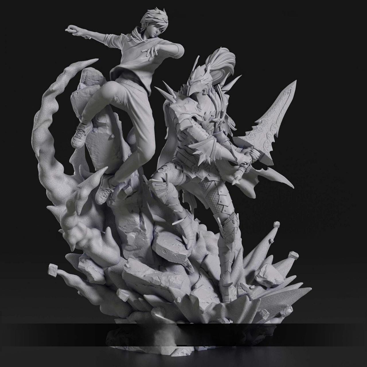 Solo Leveling 3D Model STL File for Printing - High Quality Figure ...
