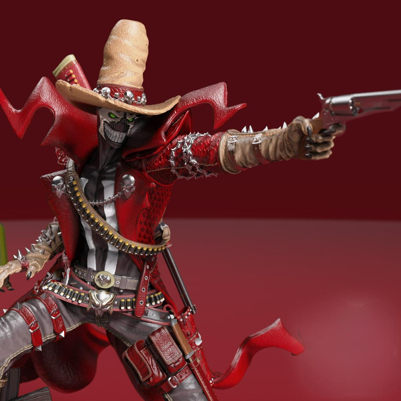 Gunslinger Spawn STL Model for Resin Printer – Wild West 3D Printed Figure, High Quality Diorama ...