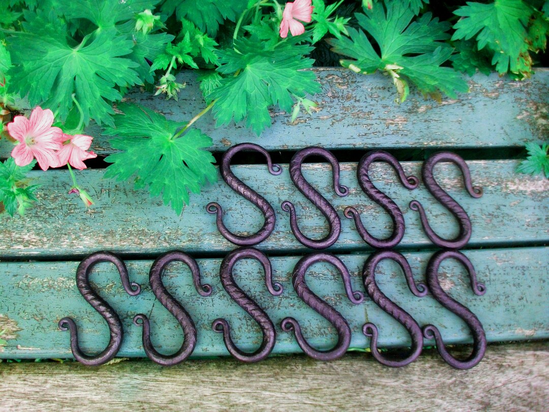 Hand Forged S Hook Medieval Farm Kitchen - Etsy