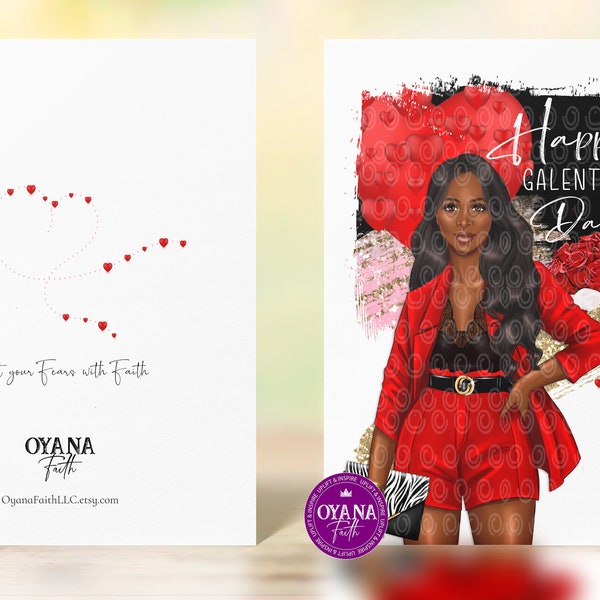 African American Valentine Cards - Etsy