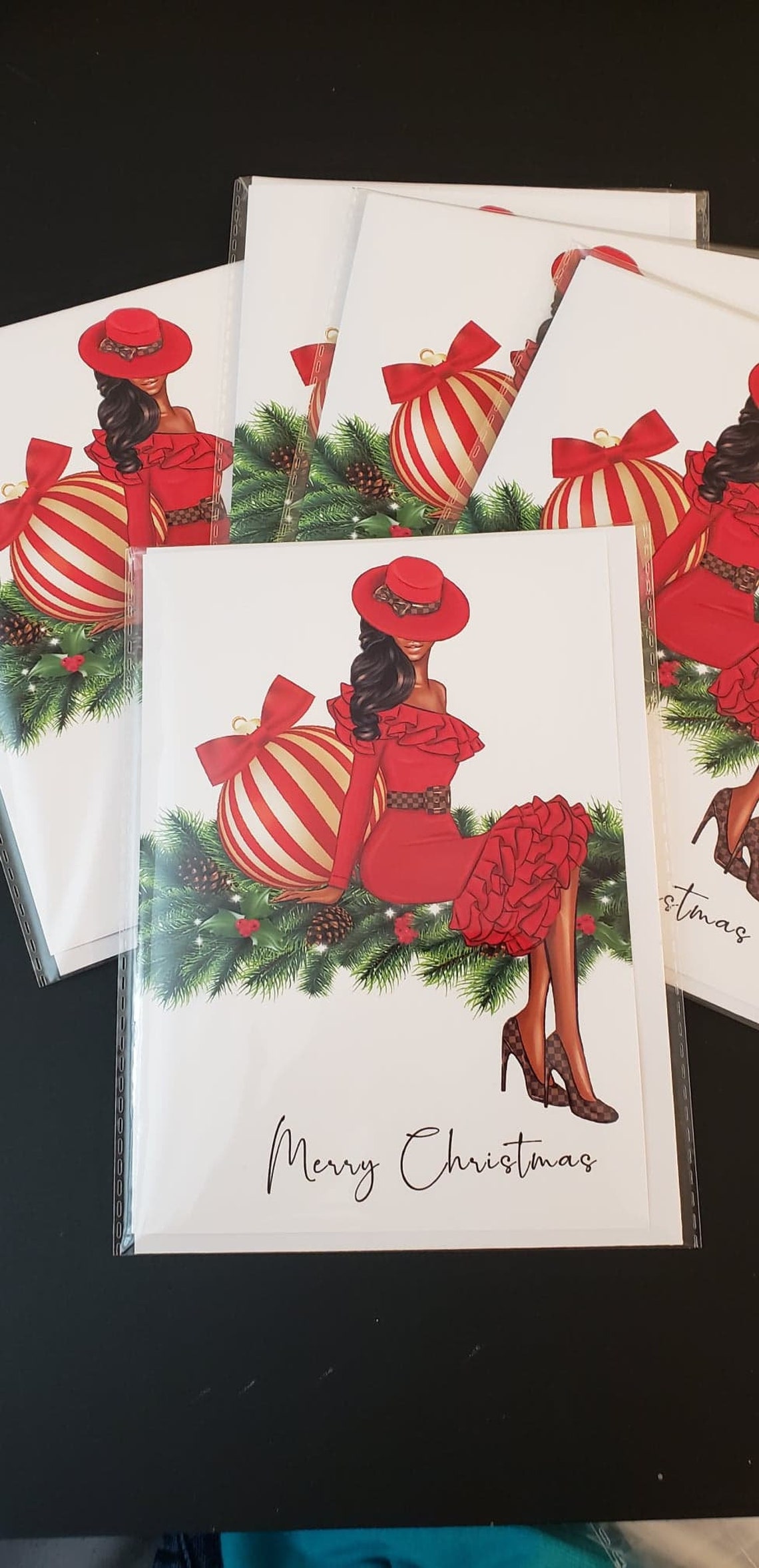 Christmas Card, African American, Black Expressions, Afro Art, Black ...