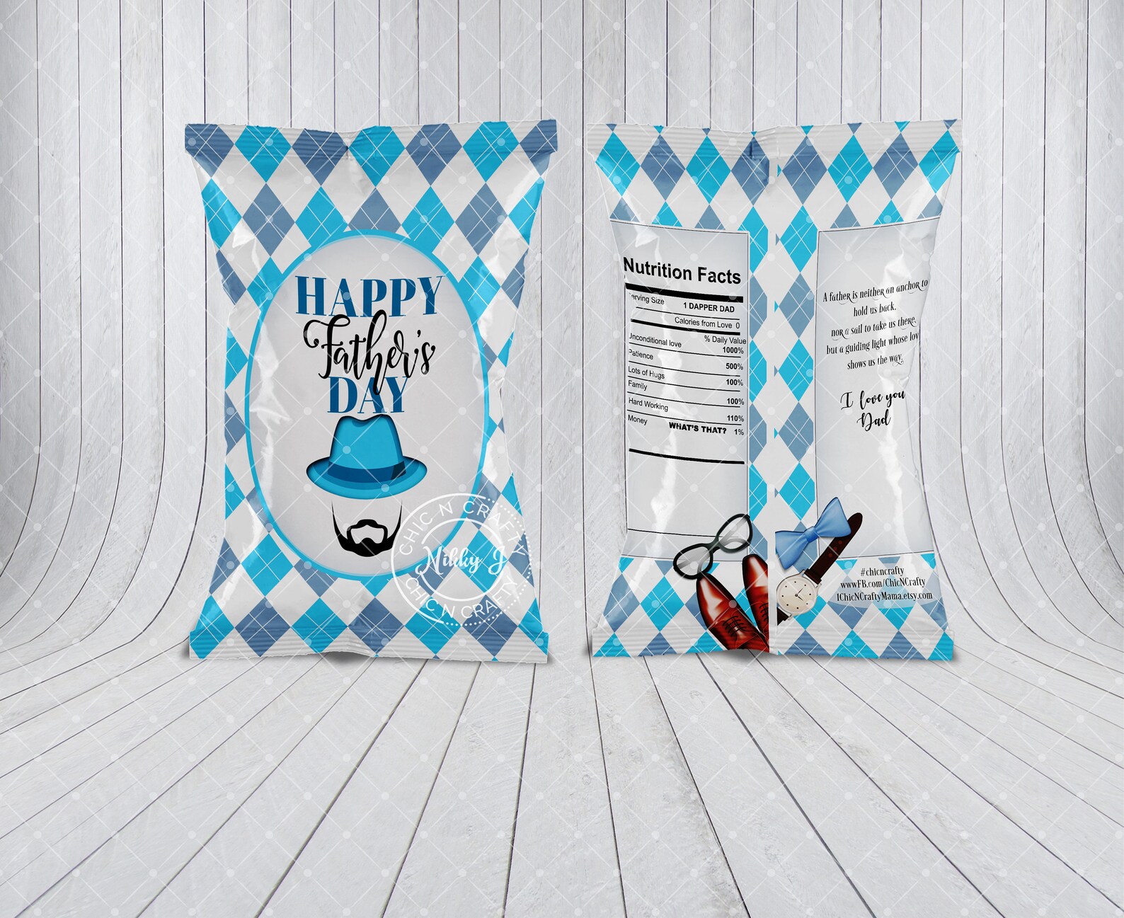 DIY Chip Bag Chip Bag Templatecreate Your Own Chip Bag - Etsy