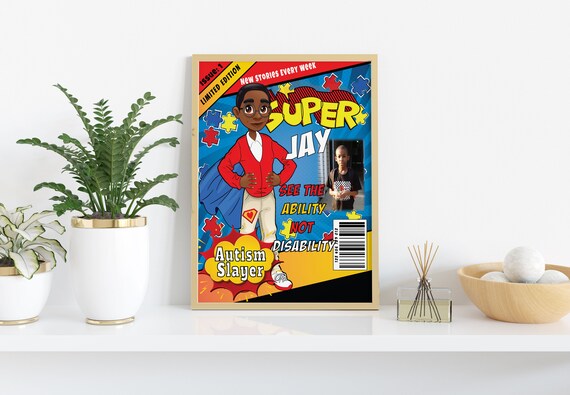 Autism Awareness, Autism Signs, Autism Prints, Superhero,Wall Art ...