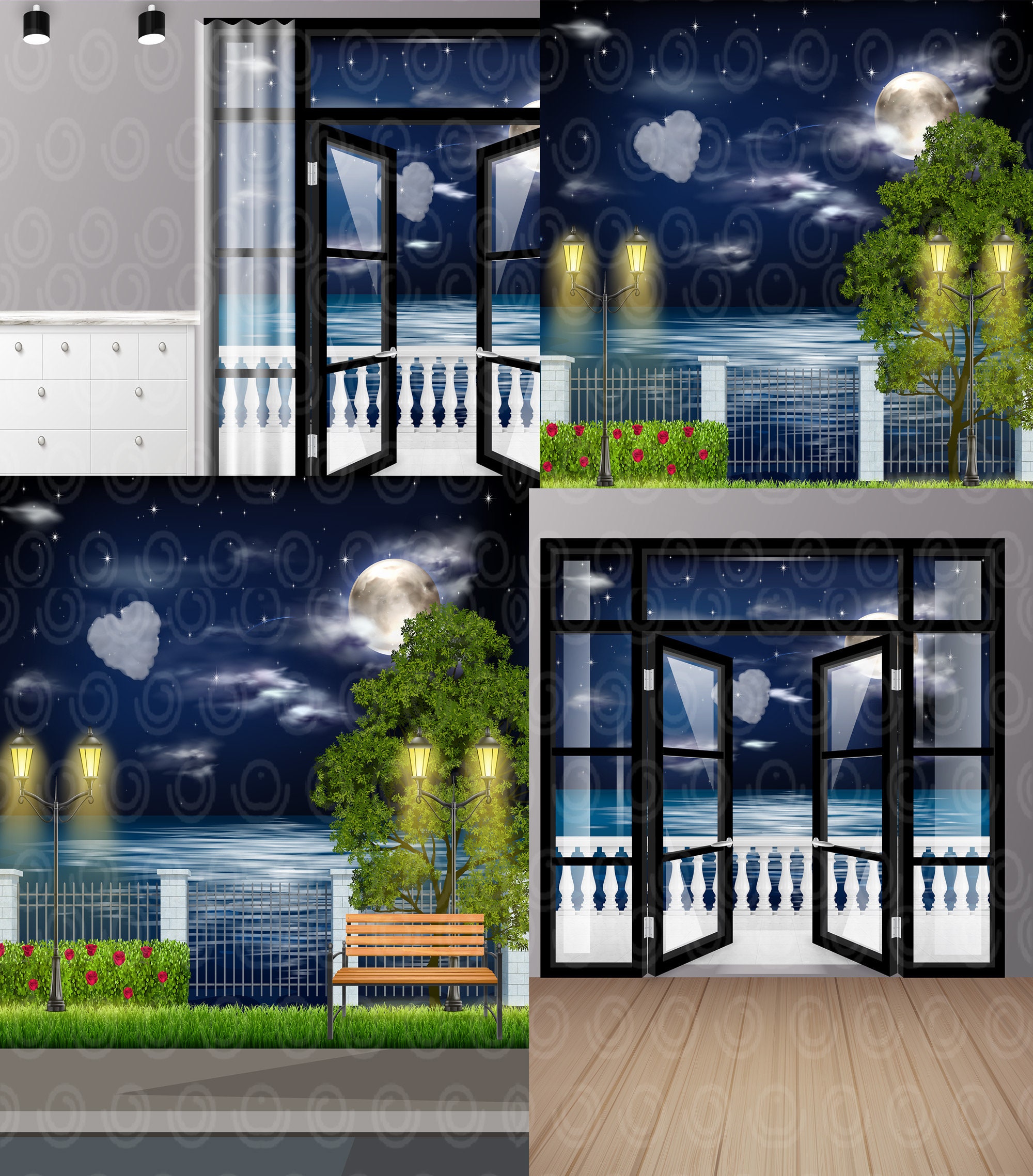 Digital Background, Background Scenes,digital Clipart, COMMERCIAL USE ...