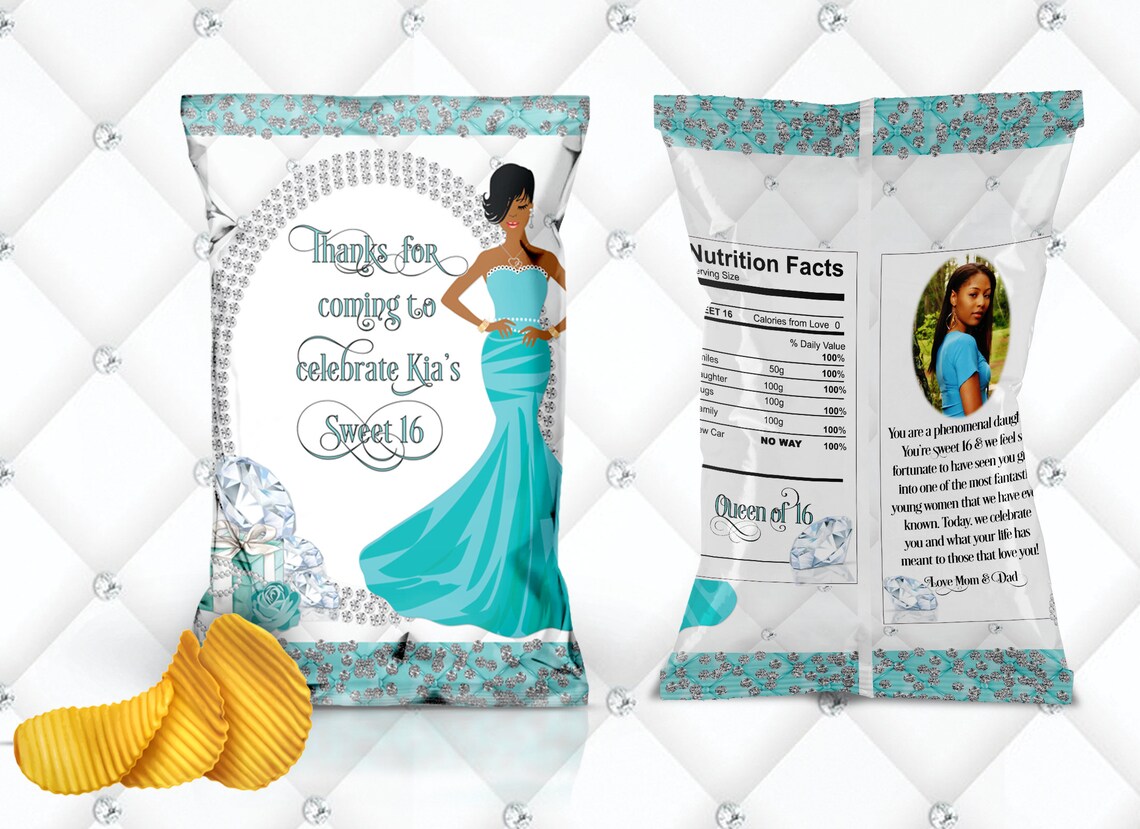 Designer Inspired Chip Bag Chip Bags Treat Bags Favor Bags | Etsy