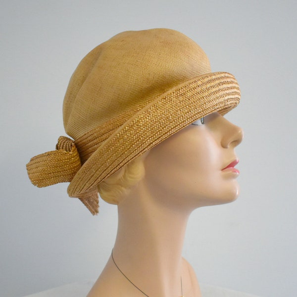 Straw Cloche Hat - Etsy