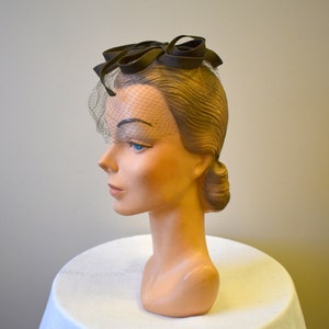 1950s Norman Paulvin Brown Bow Whimsy Hat - Etsy