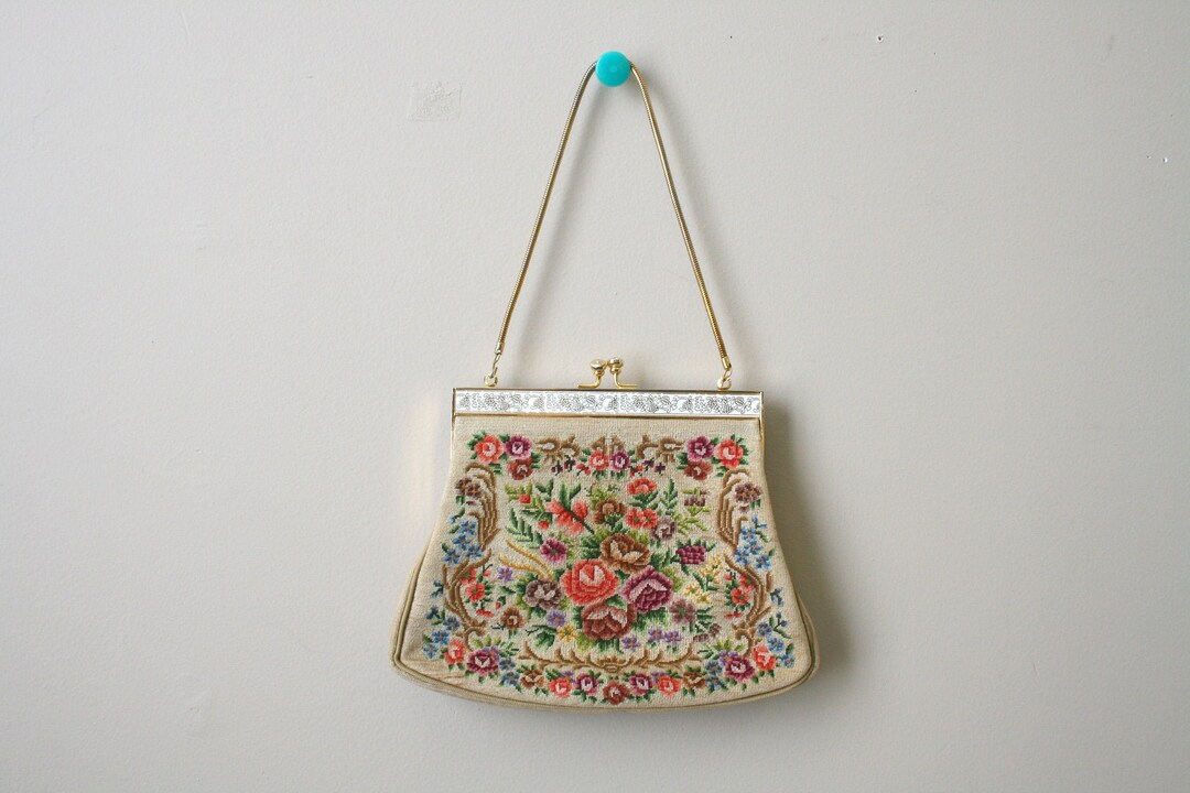 1940s Petit Point Purse - Etsy