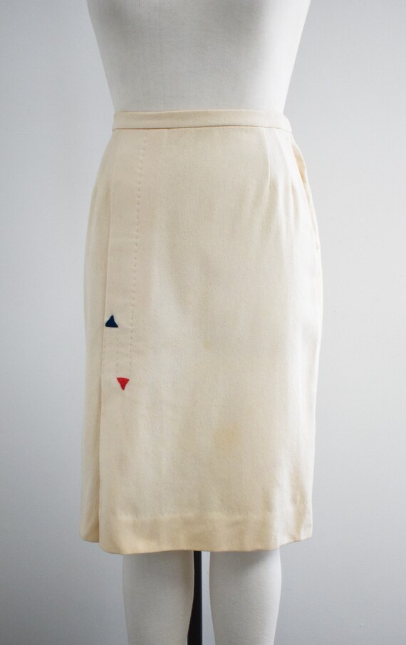 1950s/60s Dalton Wool Pencil Skirt - Gem