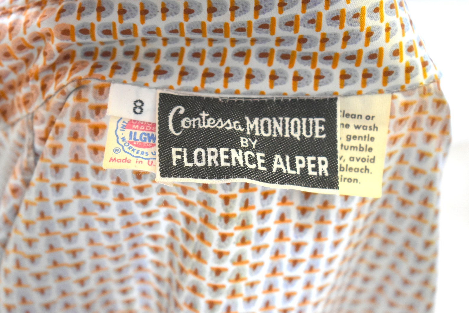 1970s Contessa Monique by Florence Alper Printed Blouse and - Etsy