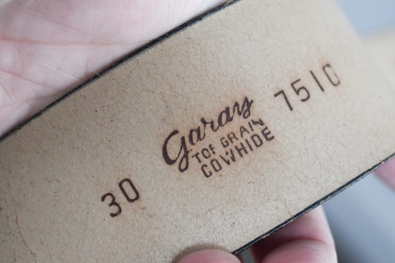 1950s Garay Leather Belt with Metal Coin Discs - Gem