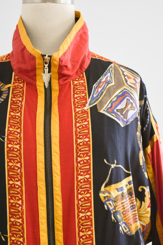 1990s East West Native American Printed Windbreaker - Gem