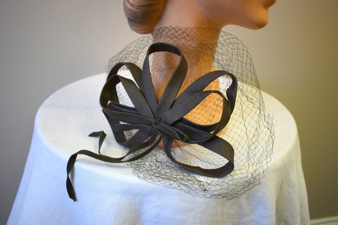 1950s Norman Paulvin Brown Bow Whimsy Hat | Etsy