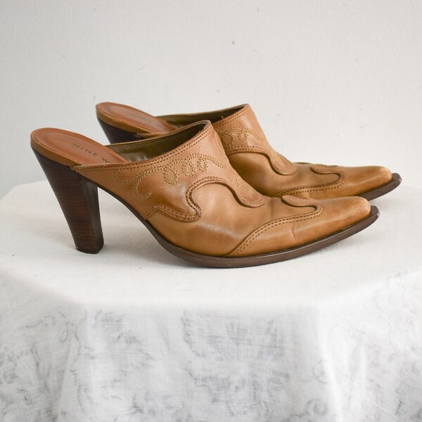 Brown Mules - Etsy